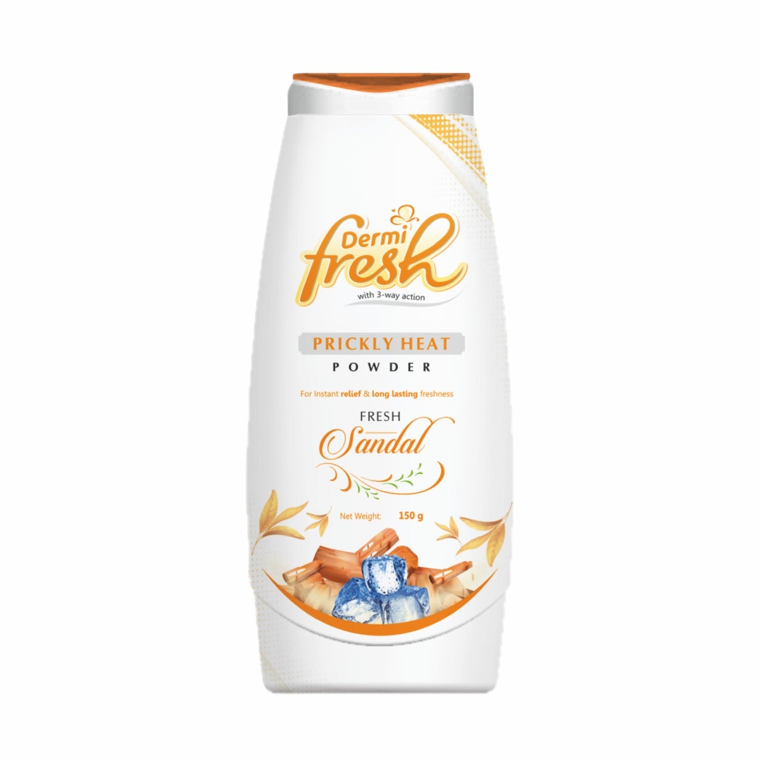 DERMIFRESH Sandal 150 g - Luxurious Sandalwood Body Talc – Cosmacia